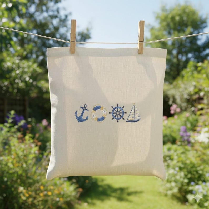 Ship Anchor and Sailor Embroidery Design, Nautical Maritime Digital ...