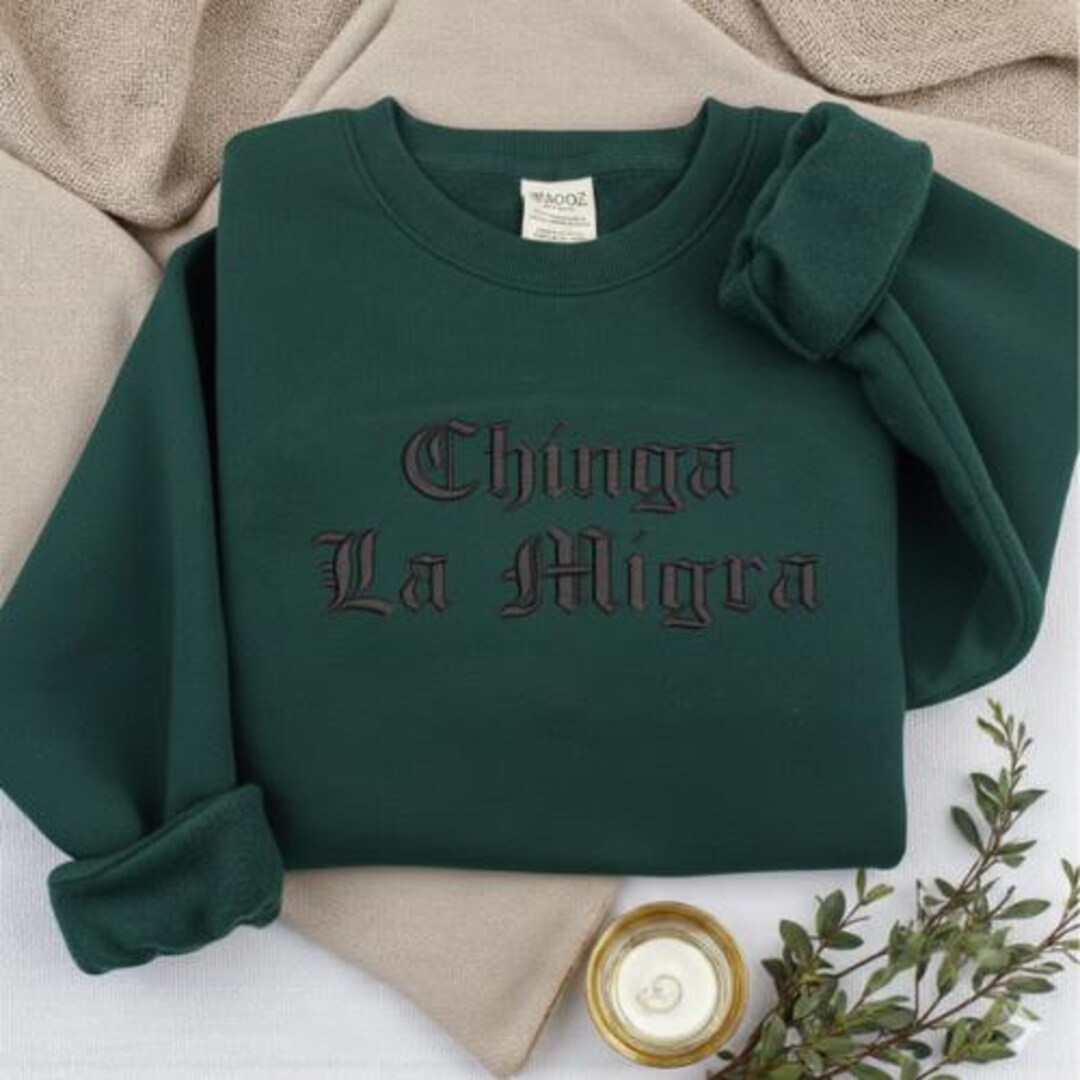 Chinga La Migra Embroidery Design, Social Justice Digital File, Chicano ...