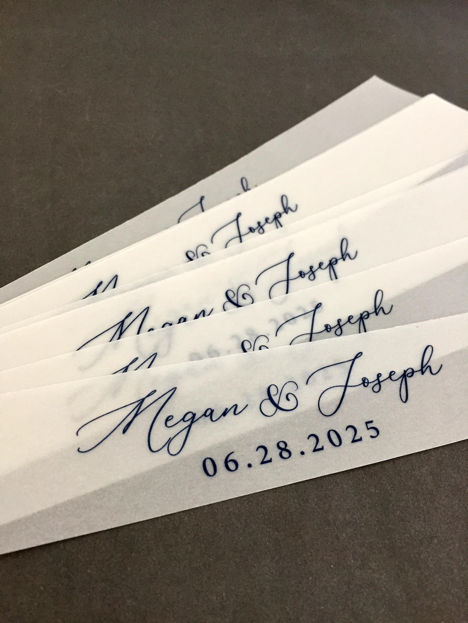 Vellum Belly Band, Belly Band Wedding Invitation, Custom Vellum Belly ...