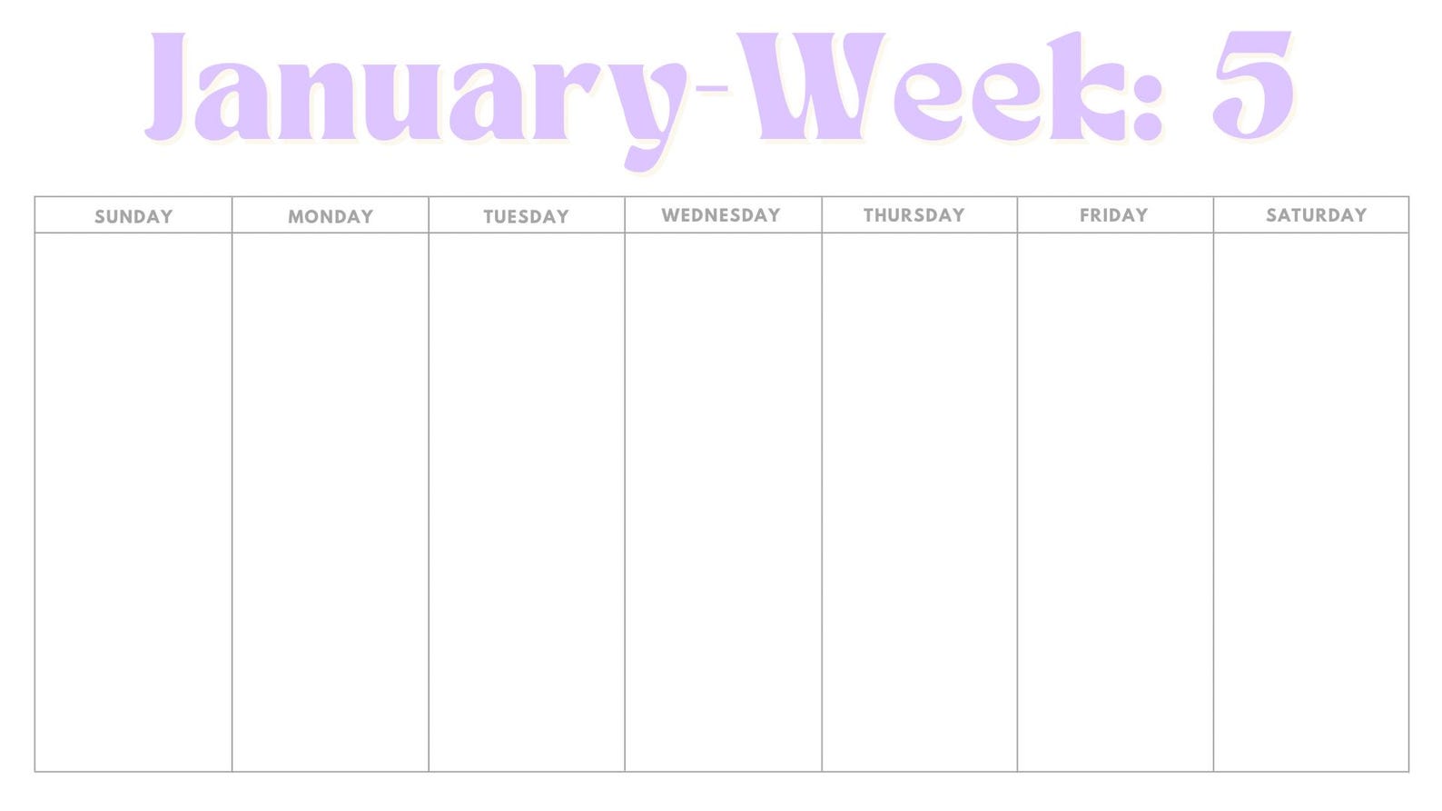 2026 Annual Planner-light Purple (PDF) - Etsy