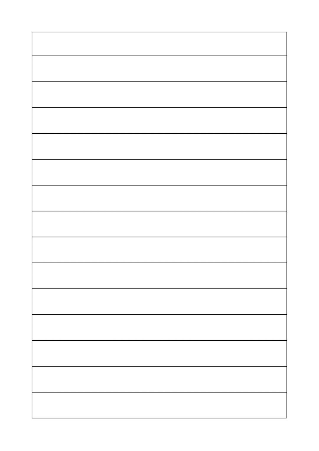 A4 Lined Paper | Black Lines | Printable PDF | Bold Lines | Instant ...