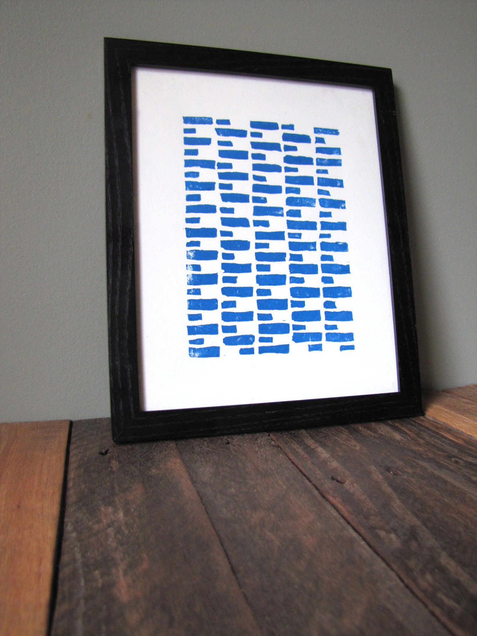 Modern Blue Print - Pattern Minimalist Art - Etsy