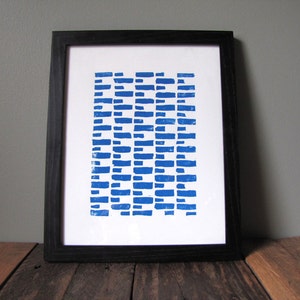 Modern Blue Print - Pattern Minimalist Art - Etsy