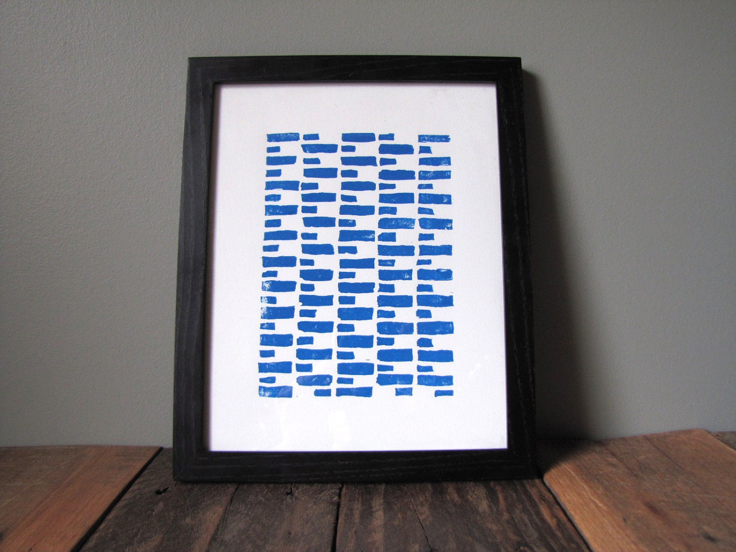 Modern Blue Print - Pattern Minimalist Art - Etsy
