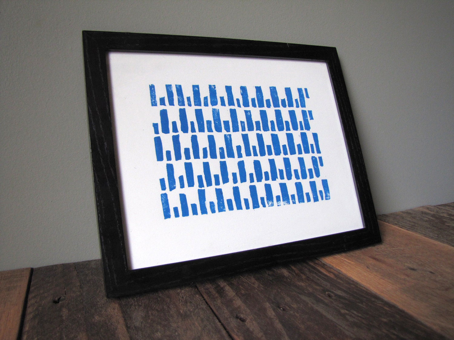 Modern Blue Print - Pattern Minimalist Art - Etsy