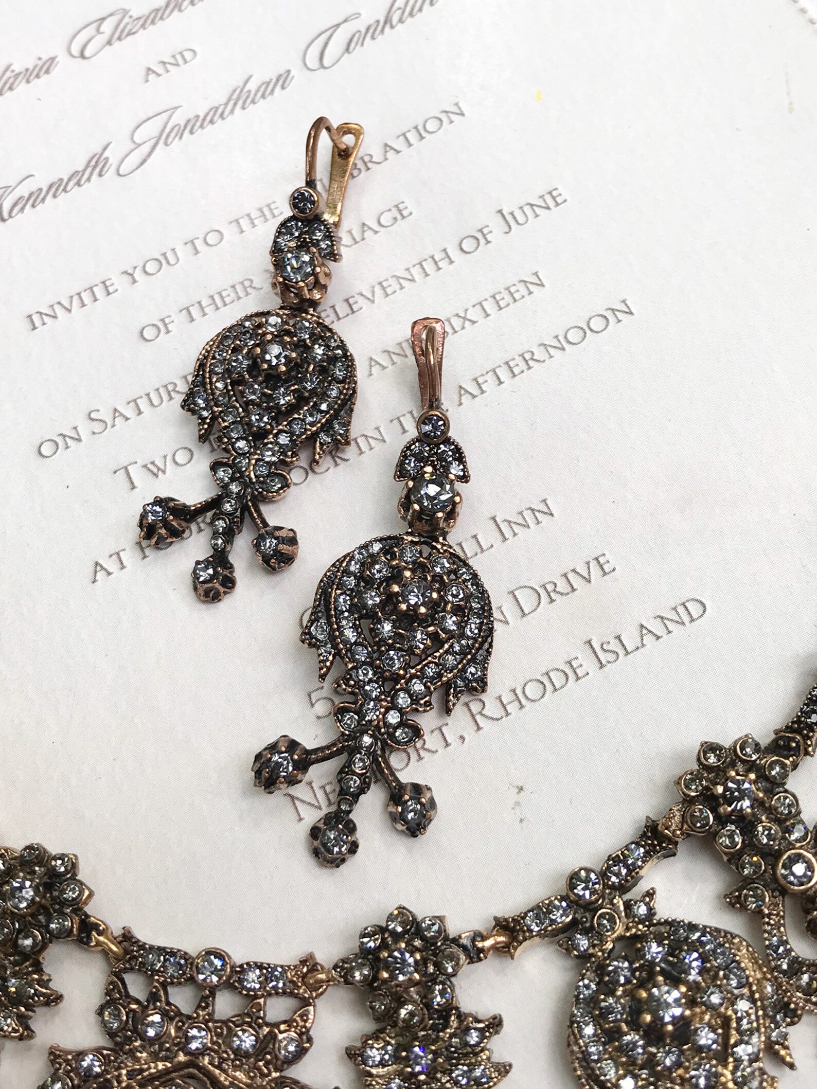 Bridal Jewelry Set Vintage Inspired Victorian Jewelry Set | Etsy