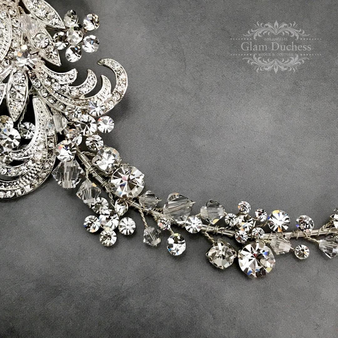 Bridal Hair Comb Crystal Comb Crystal Headband Bridal Hair | Etsy