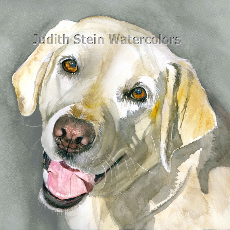 Yellow Lab Watercolor - Etsy