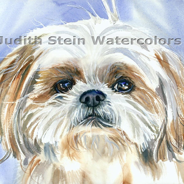 Shih Tzu Painting - Etsy