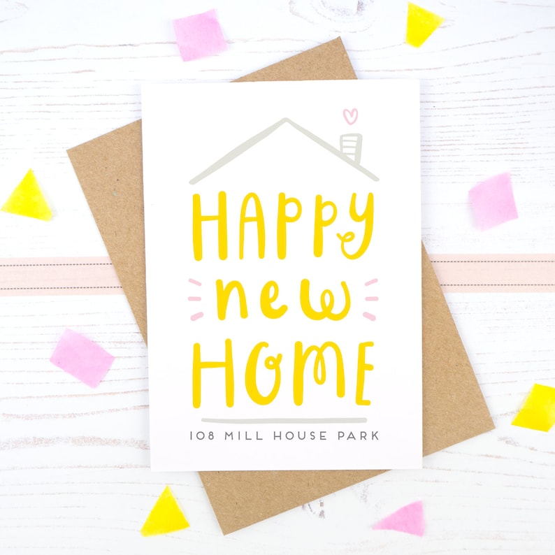 Happy New Home Card - Etsy