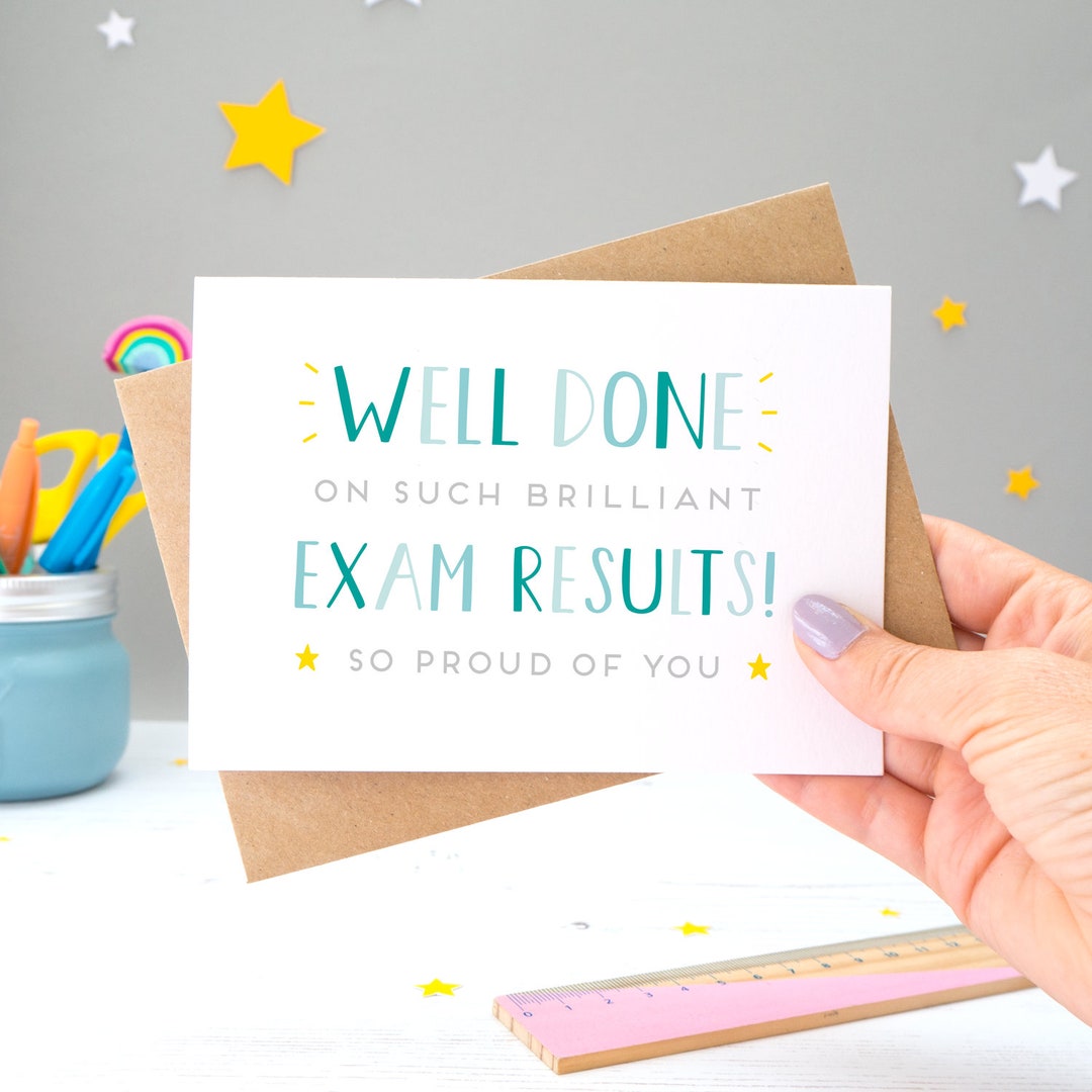 Proud Exam Results Card - Etsy