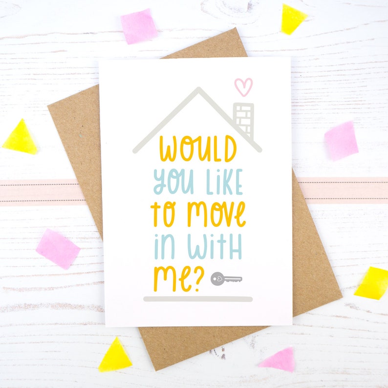 Will You Move in With Me Card - Etsy