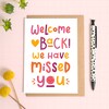 Corporate Welcome Back Card, Welcome Back Card for Team, Staff Welcome ...