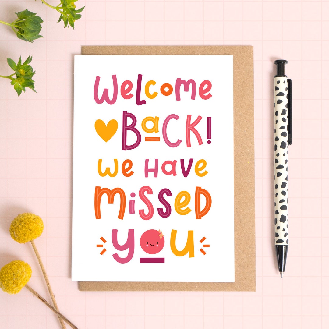 Welcome Back Card Back To Work We Missed You Etsy welcome-back-card-back-to-work-we-missed-you-etsy