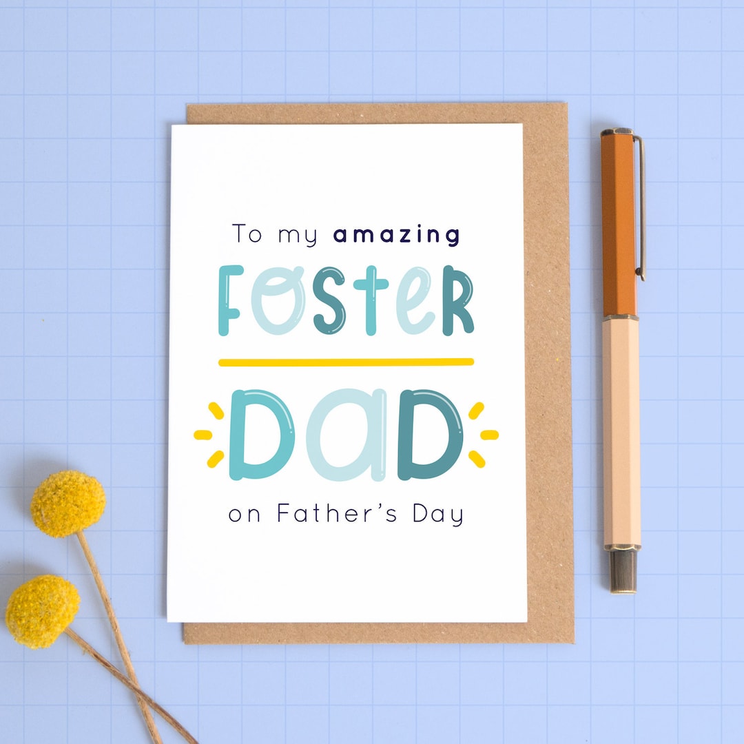 Amazing Foster Dad Father's Day Card - Etsy