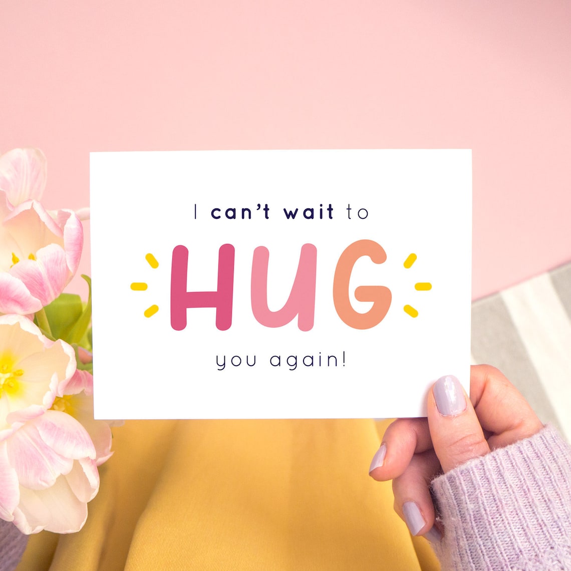 I Can't Wait to Hug You Again Card - Etsy