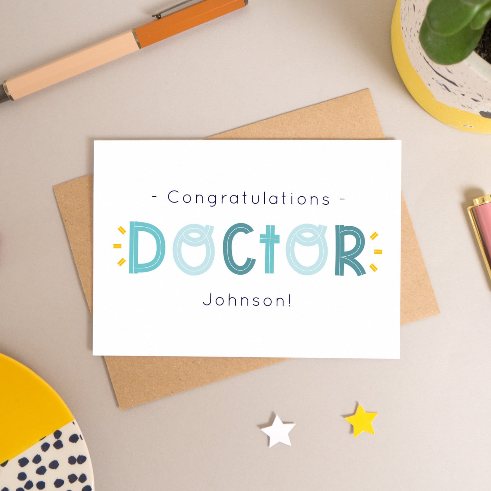 Personalised Doctor Congratulations Graduation Card - Etsy