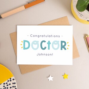 Personalised Doctor Congratulations Graduation Card - Etsy