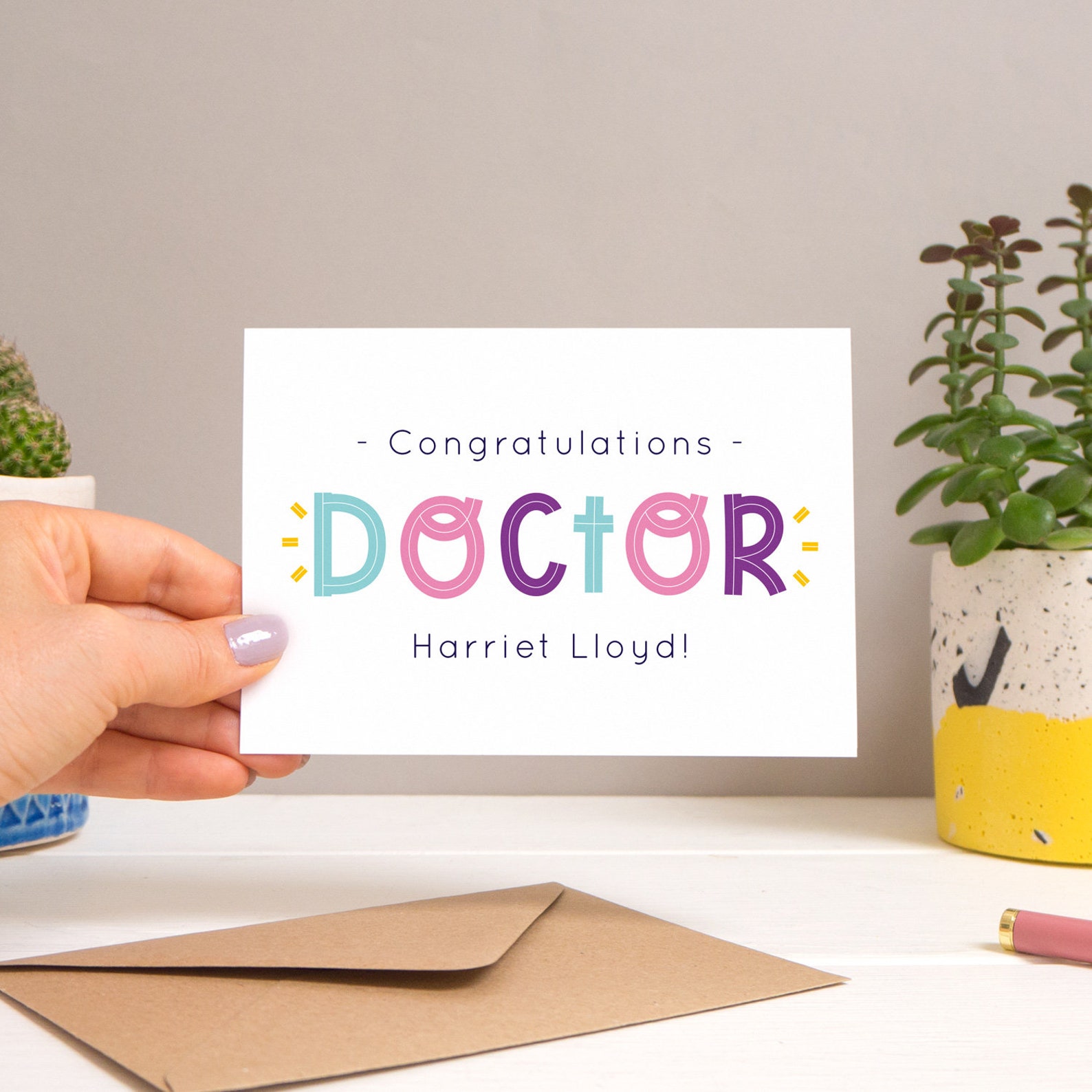 Personalised Doctor Congratulations Graduation Card - Etsy