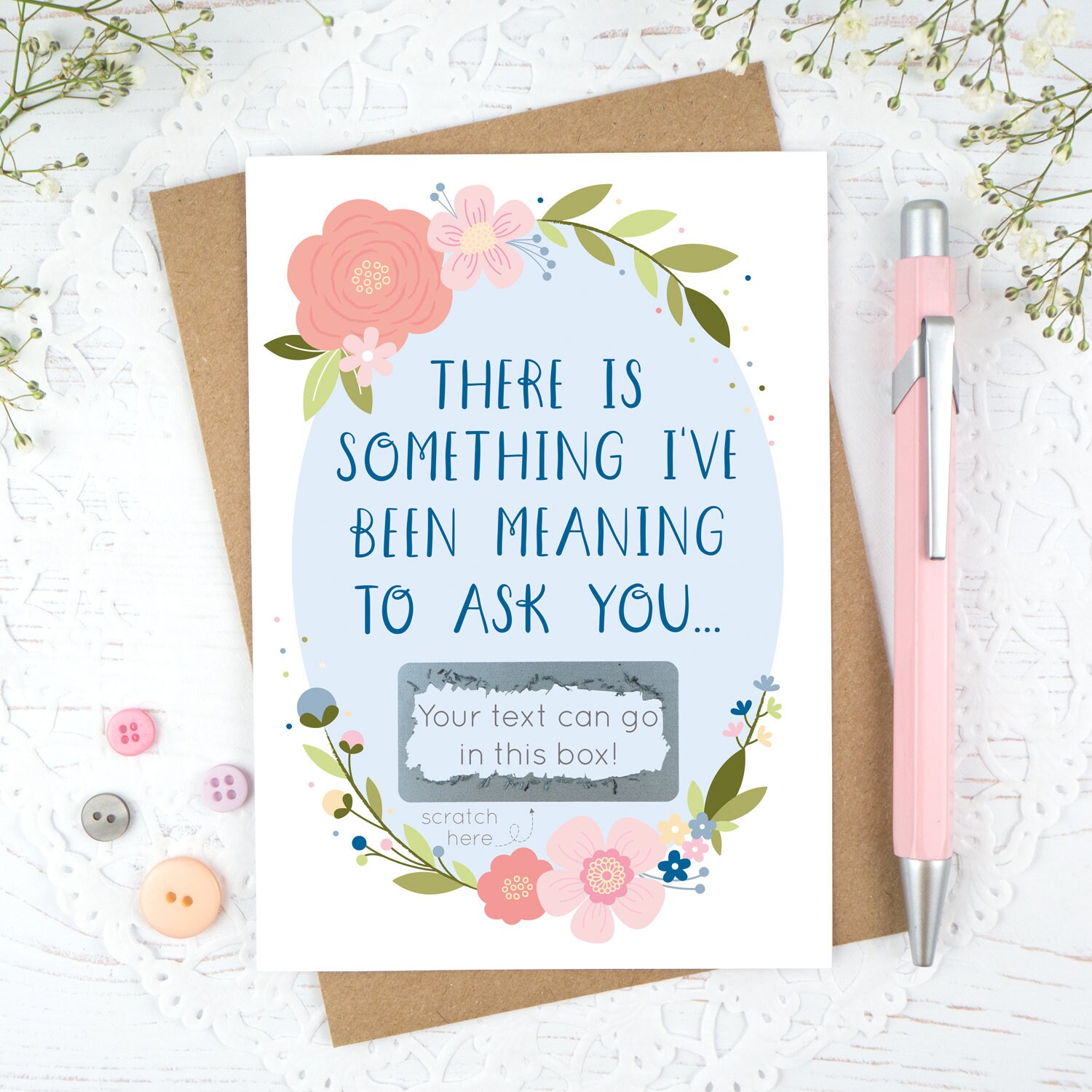 Personalised Question Scratch Card - Etsy