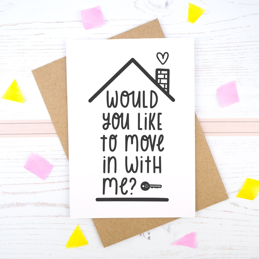 Will You Move in With Me Card - Etsy