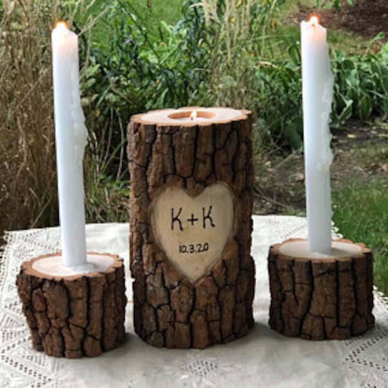 Rustic Unity Candle - Etsy