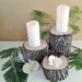 3 Rustic Tree Stumps, Farmhouse Decor, Holiday Decor, Christmas Decor ...