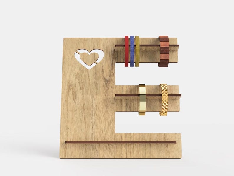 Laser Cut Files Set Simple Bracelet and Watch Stand, Jewelry Holder ...