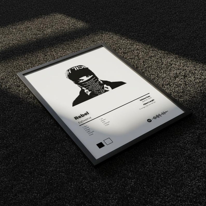 Esdeekid Rebel Album Cover Poster: Modern Pop Art Print - Etsy