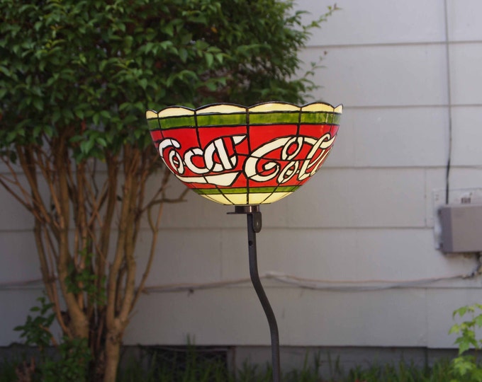 Coke, Original Coca Cola Lamp Shade, Tiffany Style Lamp Shade, Coke ...
