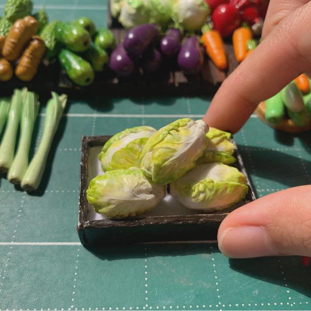 Miniatures Cabbage Fruit , Miniatures Foods Handmade, Miniature Gift - Etsy