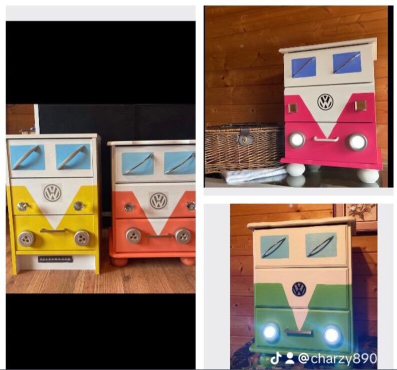Volkswagen Campervan Bedsidechest of Drawrs - Etsy