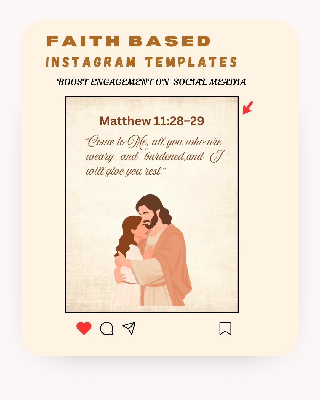 Bible Verse Instagram Templates | Christian Social Media Canva ...