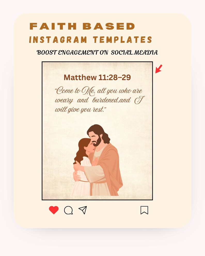 Bible Verse Instagram Templates | Christian Social Media Canva ...
