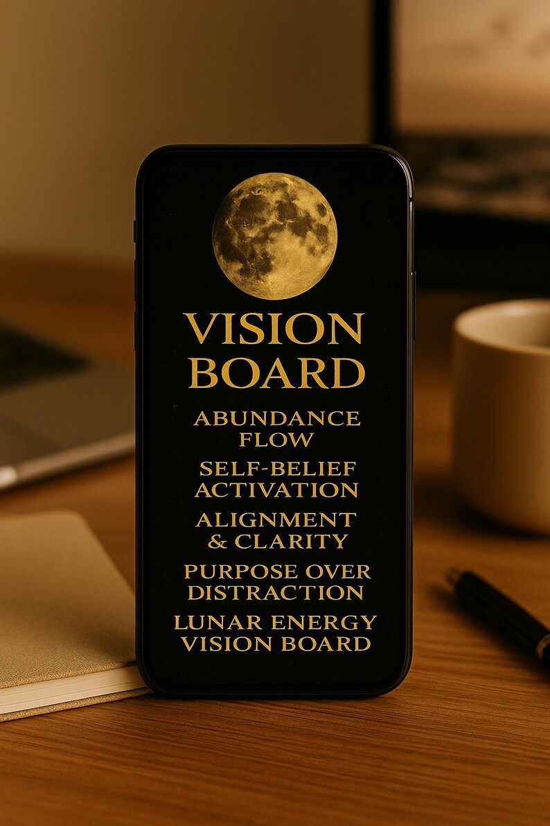 Vision Board Phone Wallpaper — Manifestation • Goals • Motivation ...