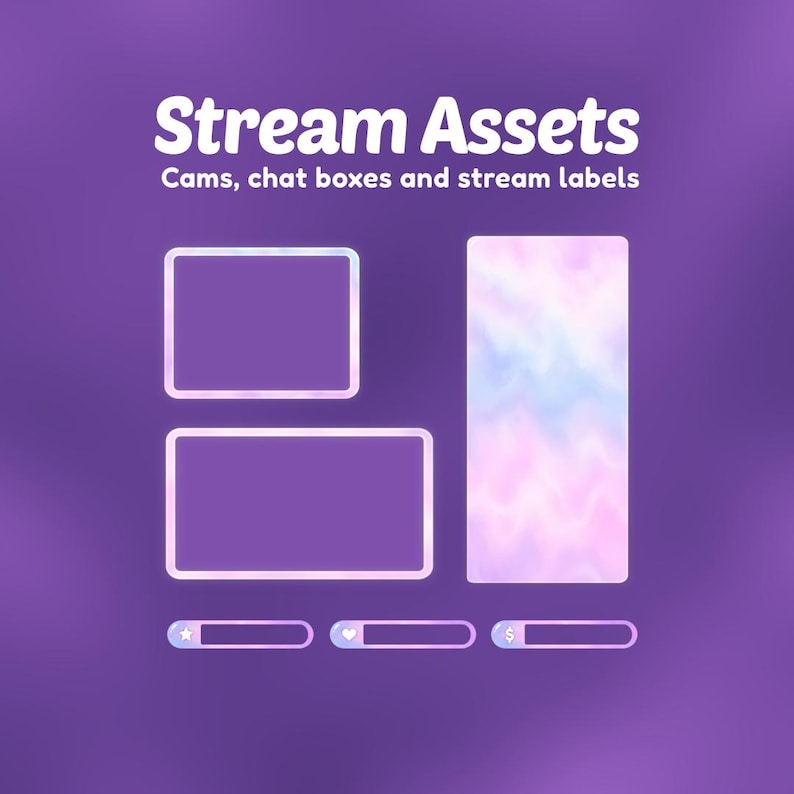 Animated Dreamy Cloud Stream Package | for OBS Streams to Twitch ...