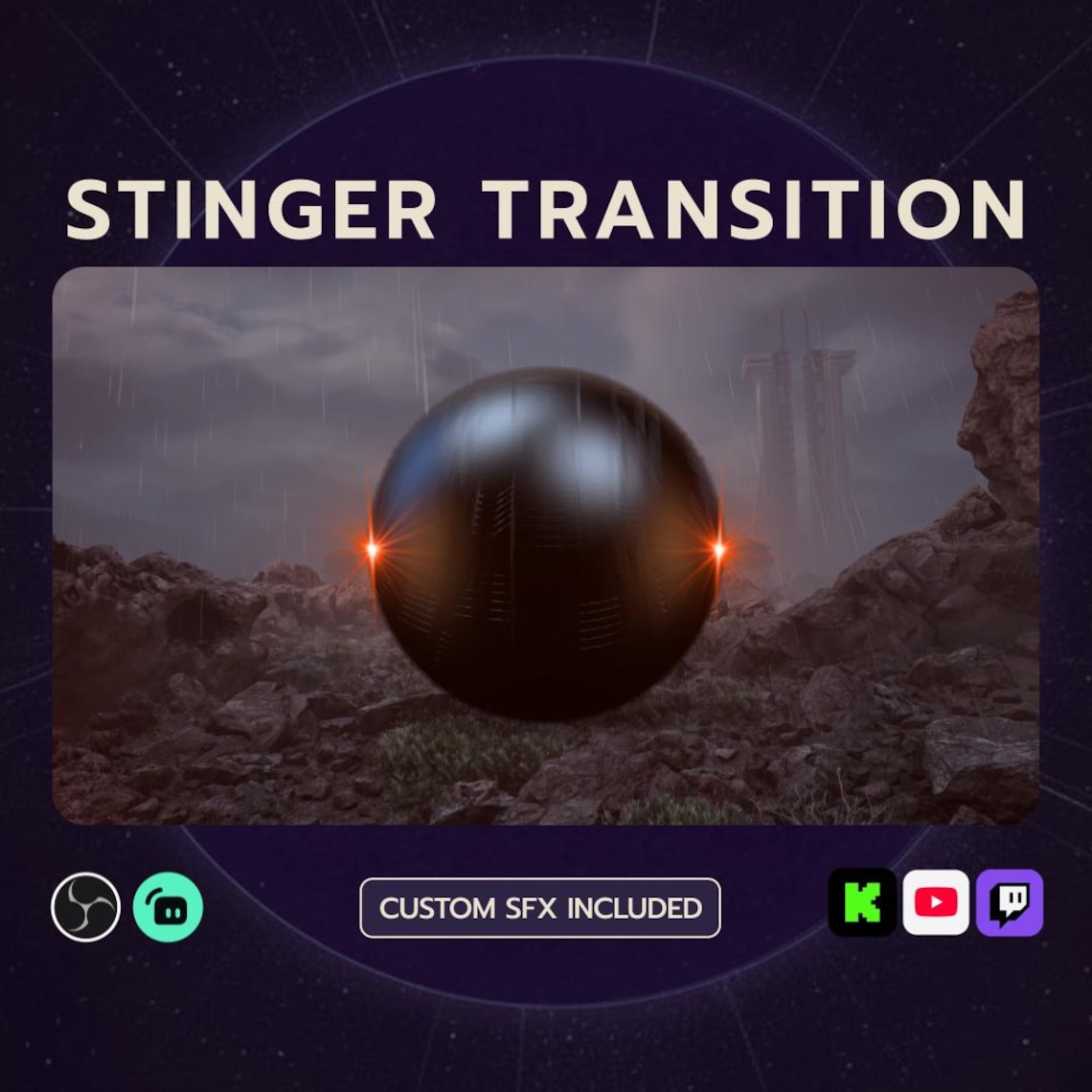 ARC Raiders Stream Transition: Surveyor Stinger for OBS Twitch or ...