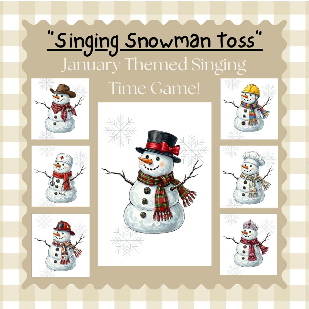 Singing Snowman Game | January and February (winter) Themed Primary ...