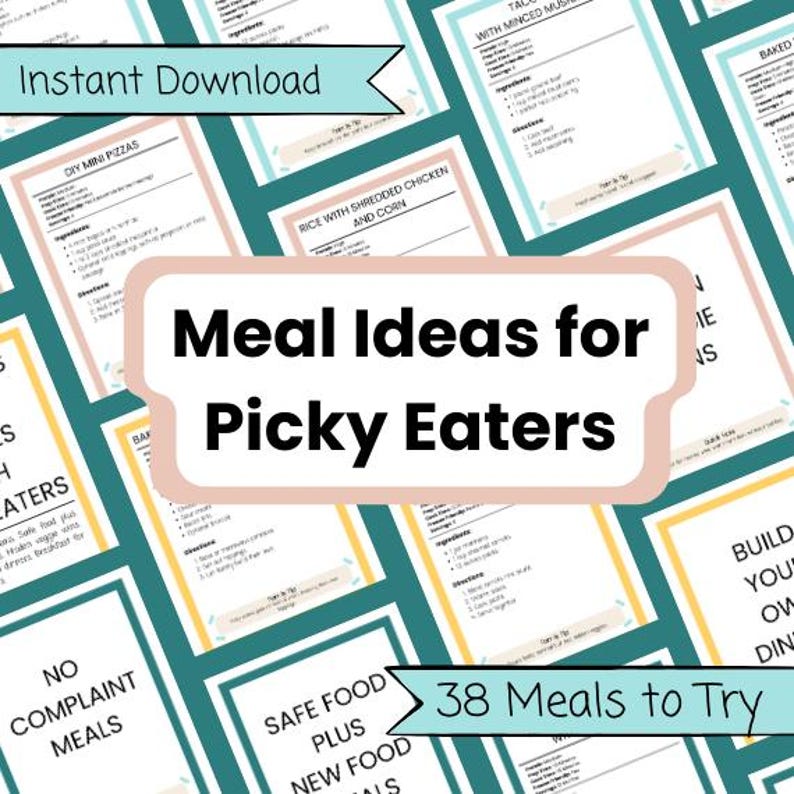 Picky Eaters Meal Plan Guide: Family Meal Ideas (digital Download) - Etsy