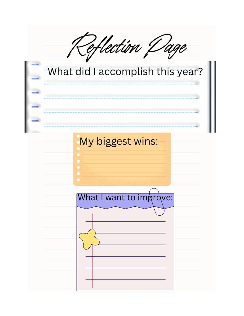 Bullet Journal 2026 Printable | Minimal Monthly , Weekly Planner, Habit ...