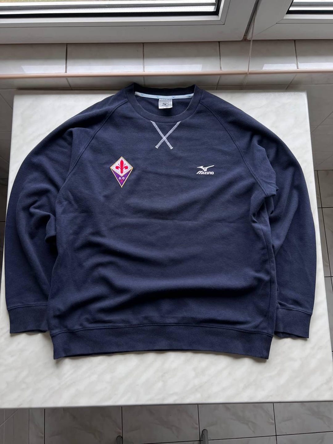 Mizuno Fc Fiorentina 2000's 90's FOOTBALL SWEATSHIRT Soccer Jersey ...
