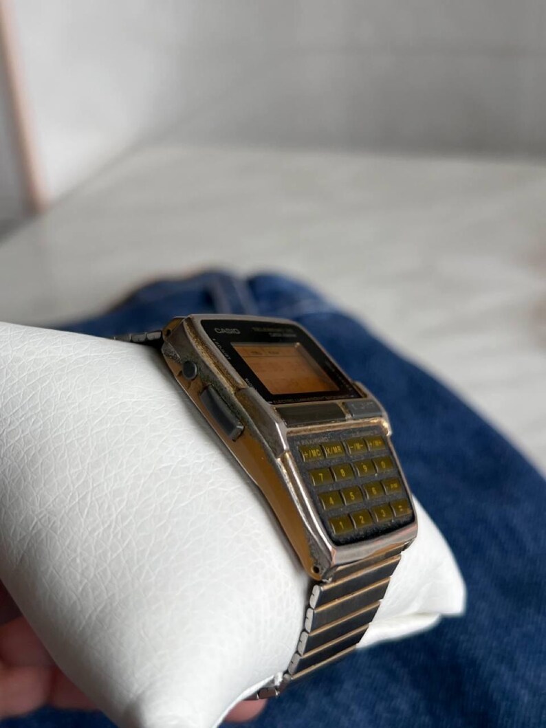 Vintage Casio Dbc-300 Telememo 30 Databank Alarm Calculator Watch ...
