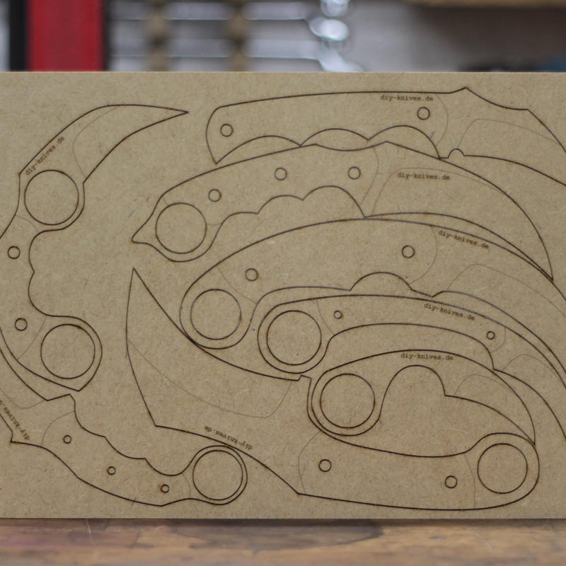 Karambit Knife Template - Etsy