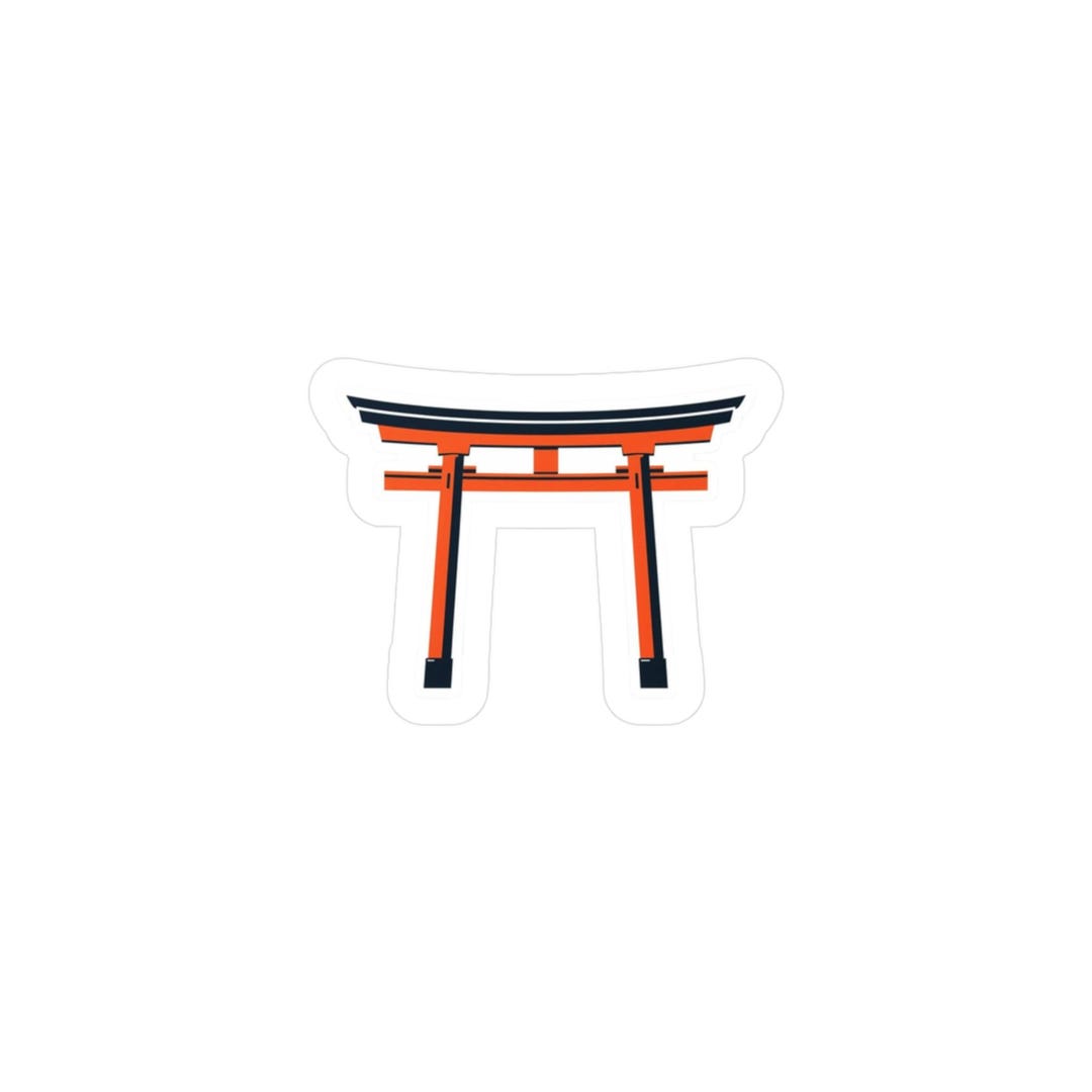 Torii Gate Sticker | Minimal Japanese Shrine Symbol | Zen Vinyl Sticker ...