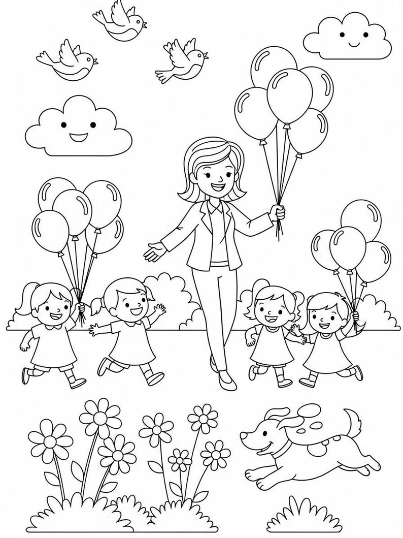 My Favourite Teacher : Kids Coloring Pages, Kids Games, Printable ...