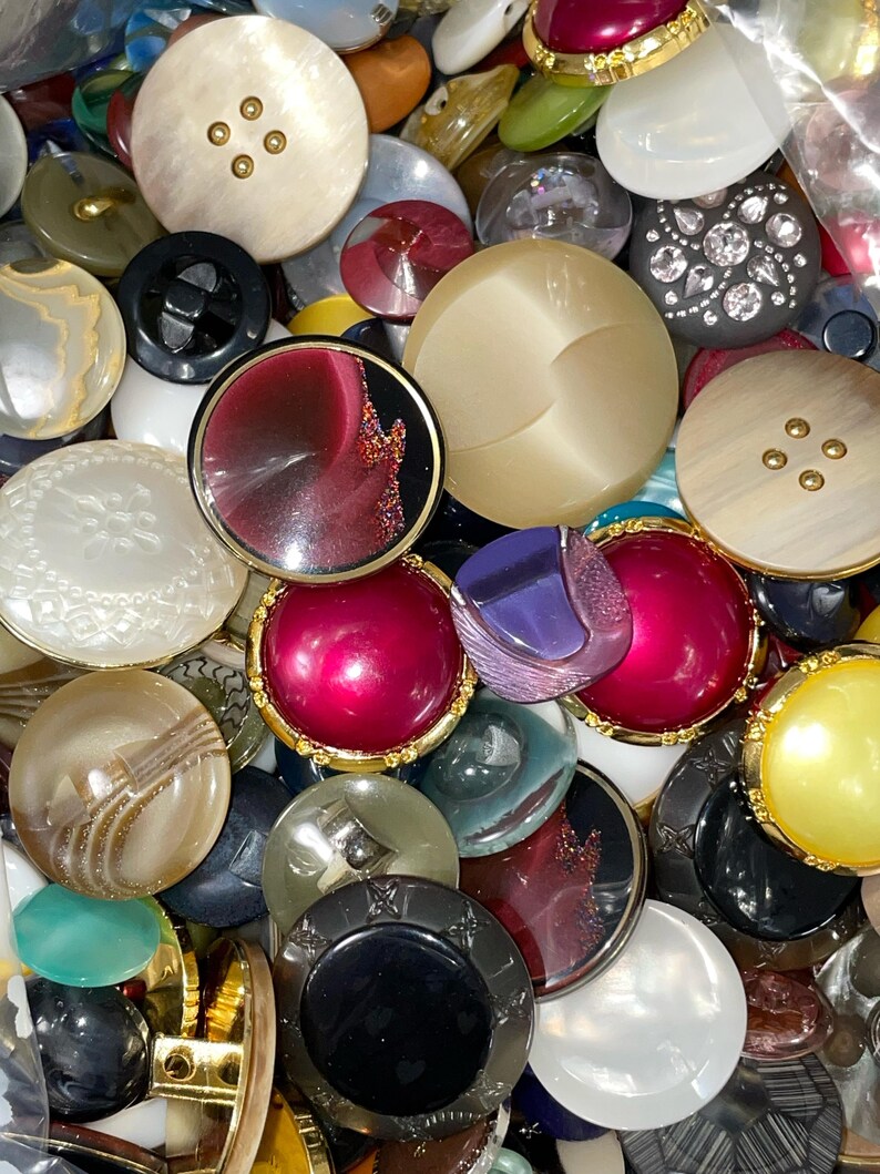 Mixed Button Assortment – Random Vintage & Modern Buttons, Custom ...
