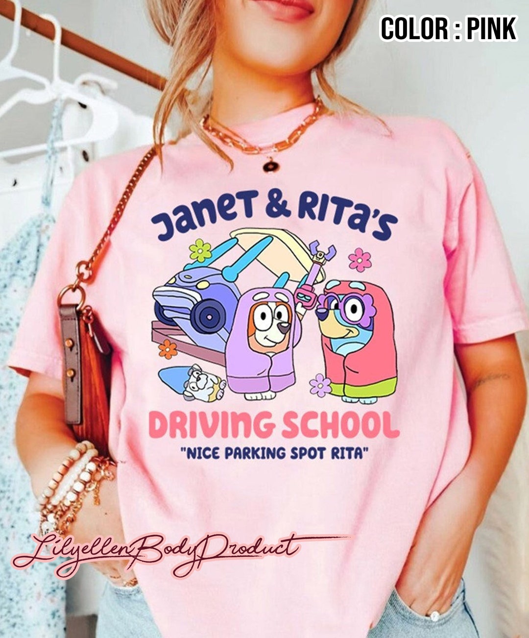 Bluey and Bingo Janet and Rita Driving School Nice Parking - Etsy