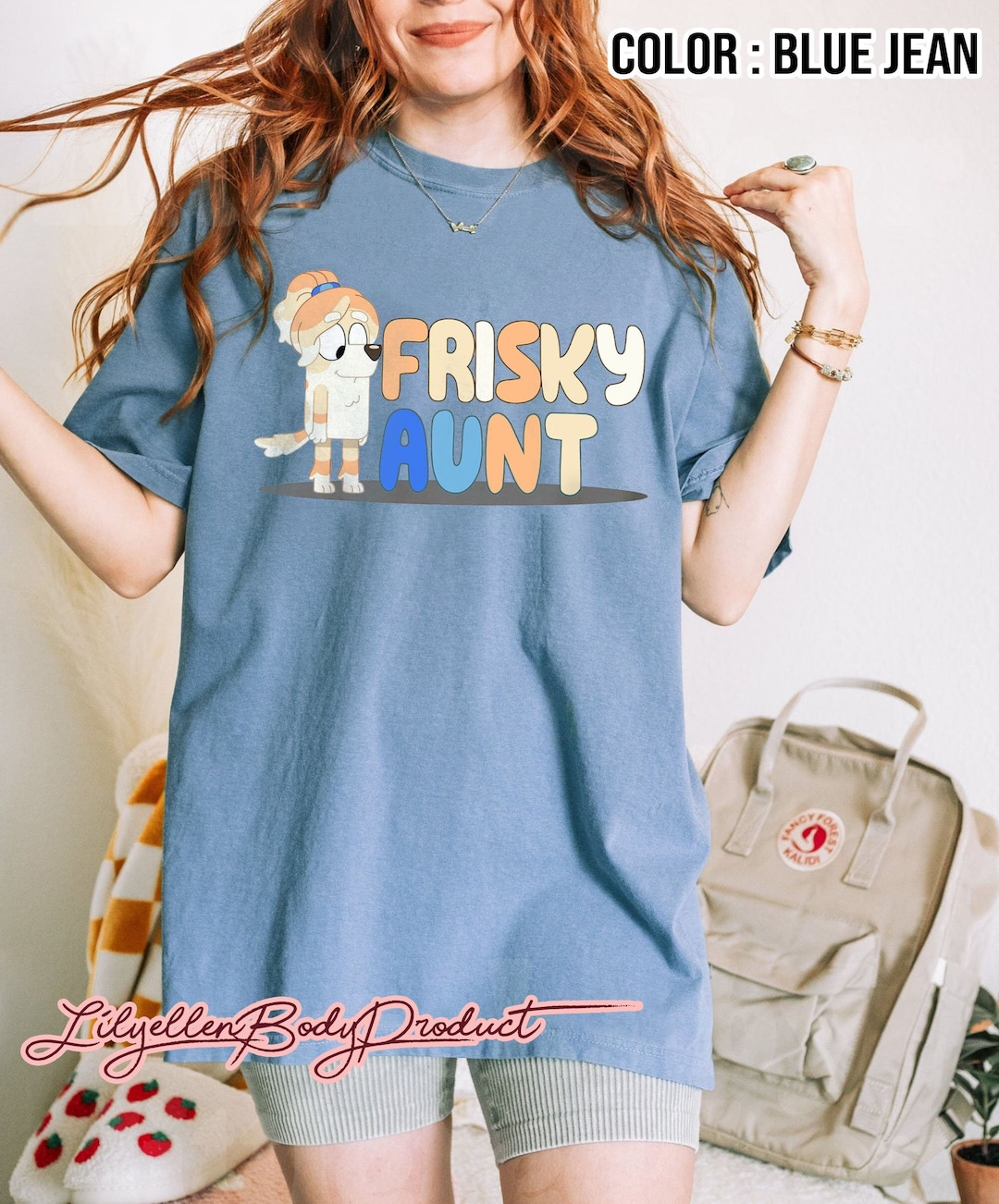 Bluey Aunt Frisky Aunt Shirt Bluey Auntie Shirt Bluey Frisky - Etsy