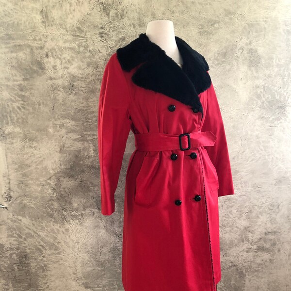 Womens Red Car Coat - Etsy