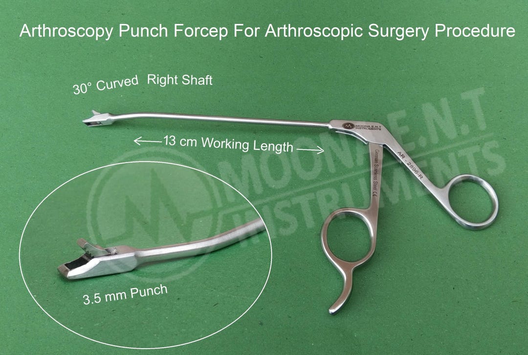 Arthroscopy 3.5mm Punch Forceps, 30 Degree Curved Right Shaft - Etsy